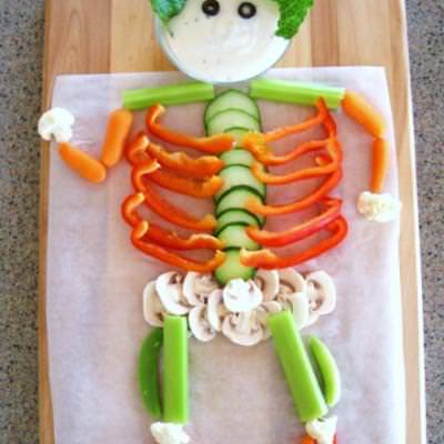 Veggie Skeleton {appetizer} – Tip Junkie