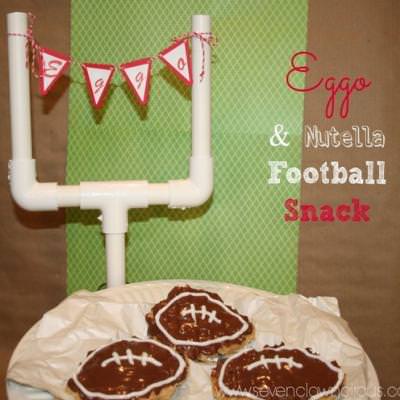 Waffle Nutella Football Snacks {food crafts for kids} – Tip Junkie