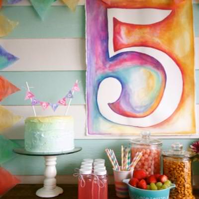Watercolor Party {art inspired party} – Tip Junkie