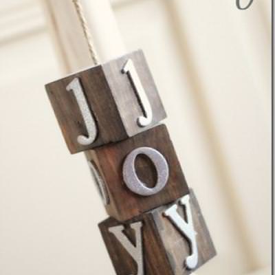 Wooden Joy Block Ornament DIY {Christmas DIY Ornaments} – Tip Junkie