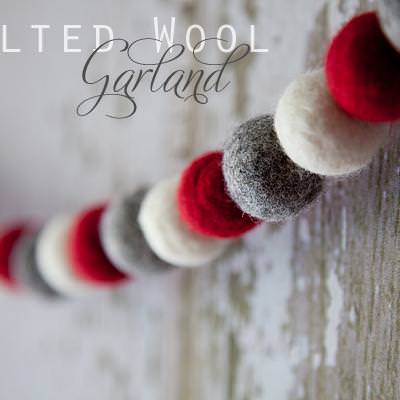 Wool Holiday Garland {Christmas DIY} – Tip Junkie