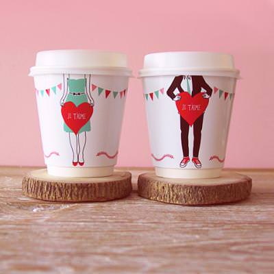 Love Coffee Cup Wrappers {DIY Valnetines Gift} – Tip Junkie